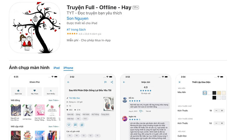 Top 20+ app đọc truyện tranh, truyện chữ được yêu thích nhất